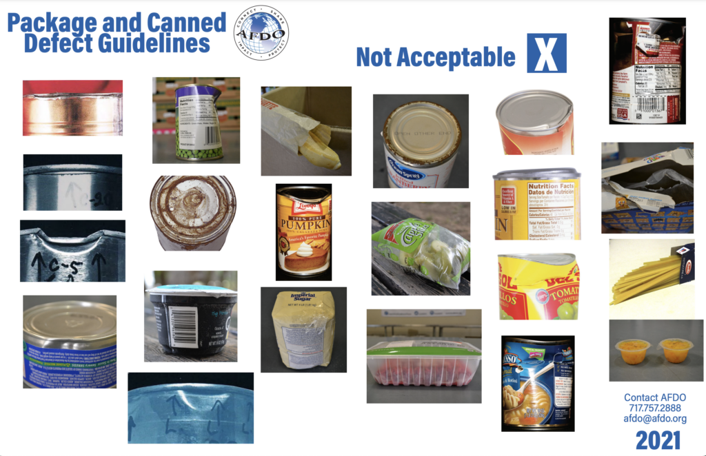 Packaged and Canned Food Defect Guidelines Poster – White – Association ...